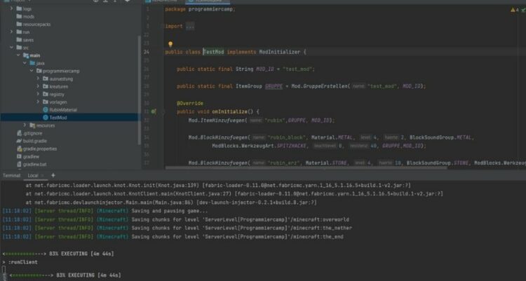 Minecraft: Einführung in die Mods-Programmierung - Forscherfreunde